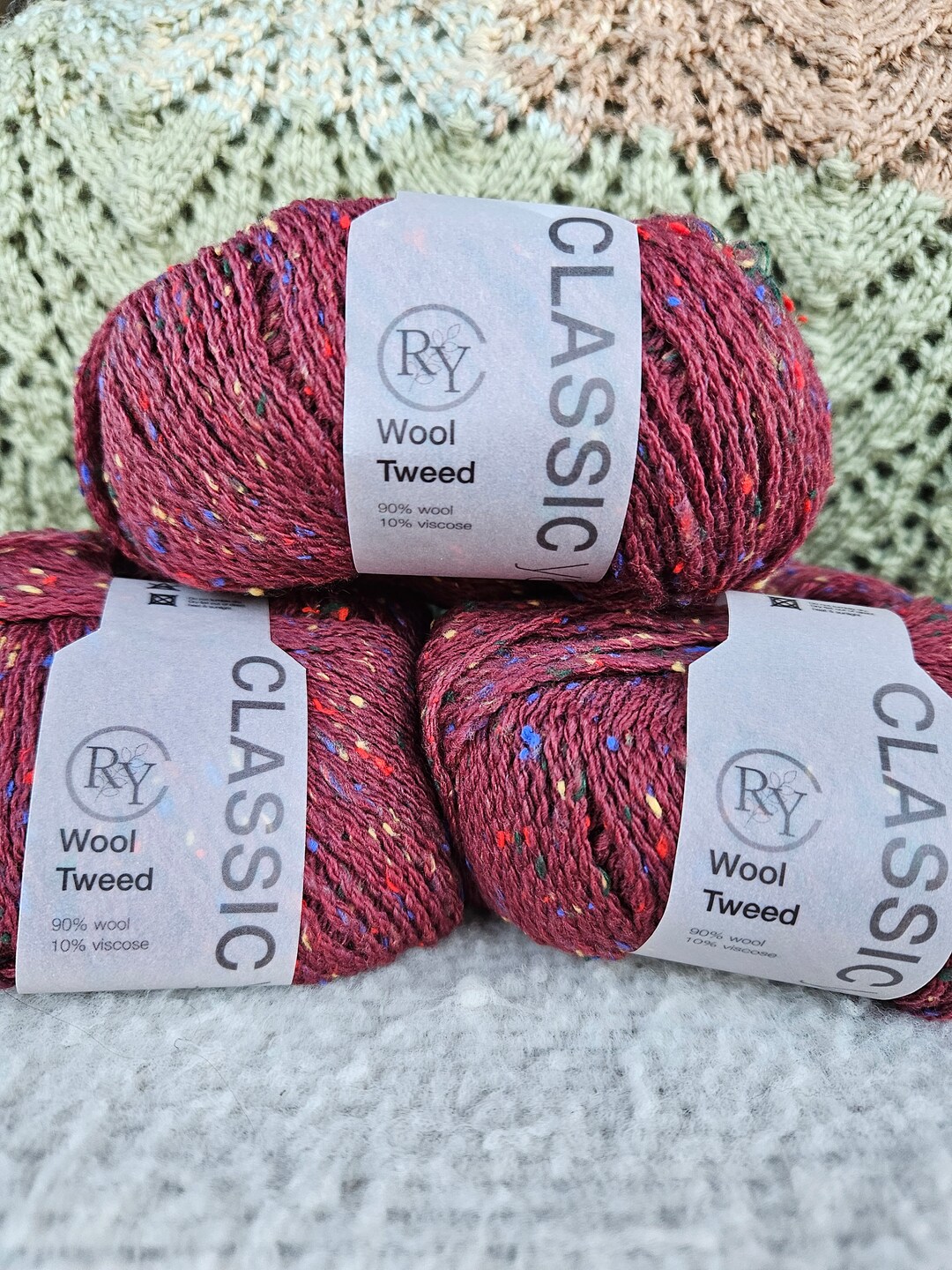 Rowan RYC Classic Wool Tweed Color 958 Fire - Etsy