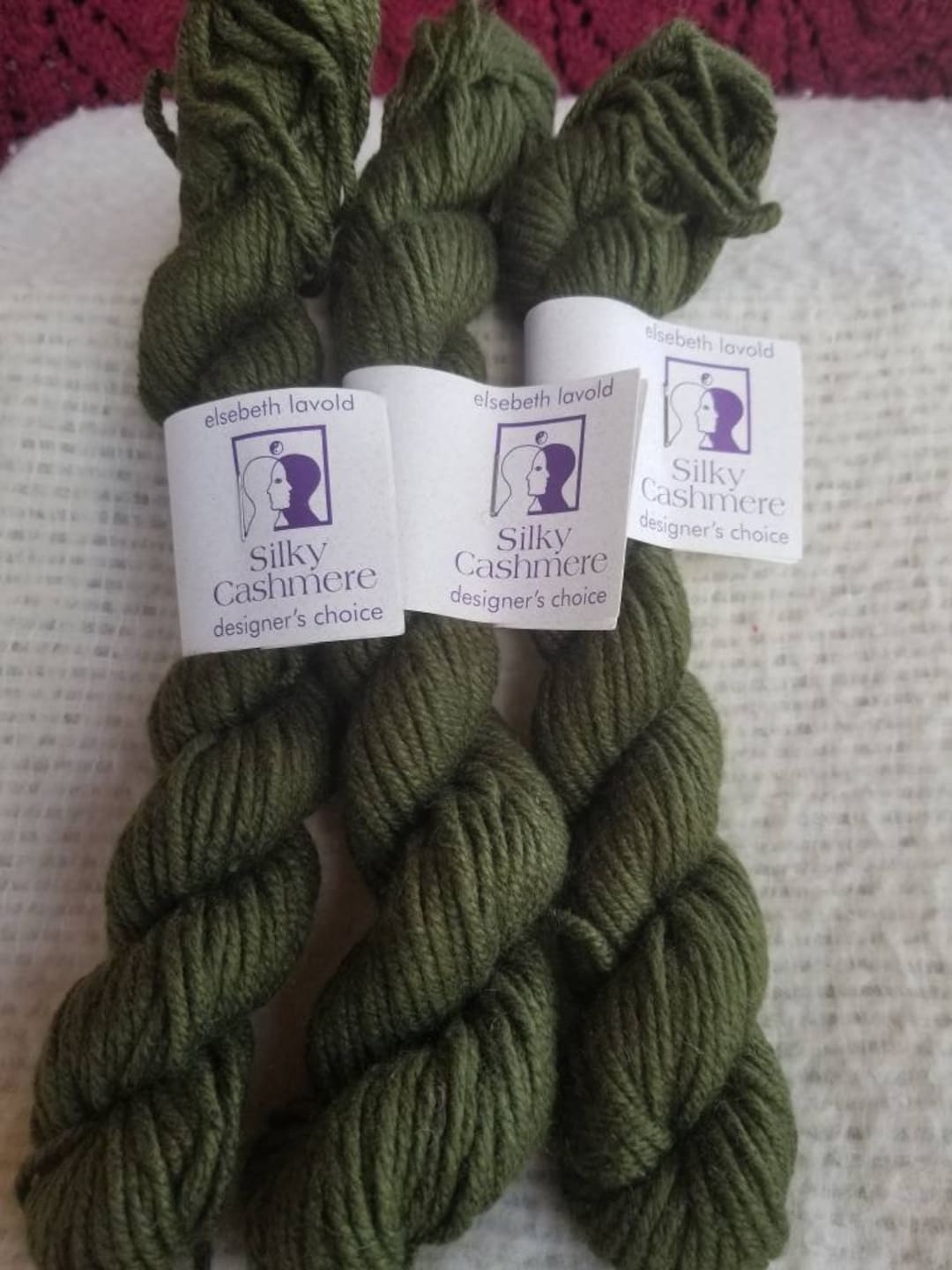 Elsebeth Lavold Silky Cashmere Yarn Color Forest - Etsy