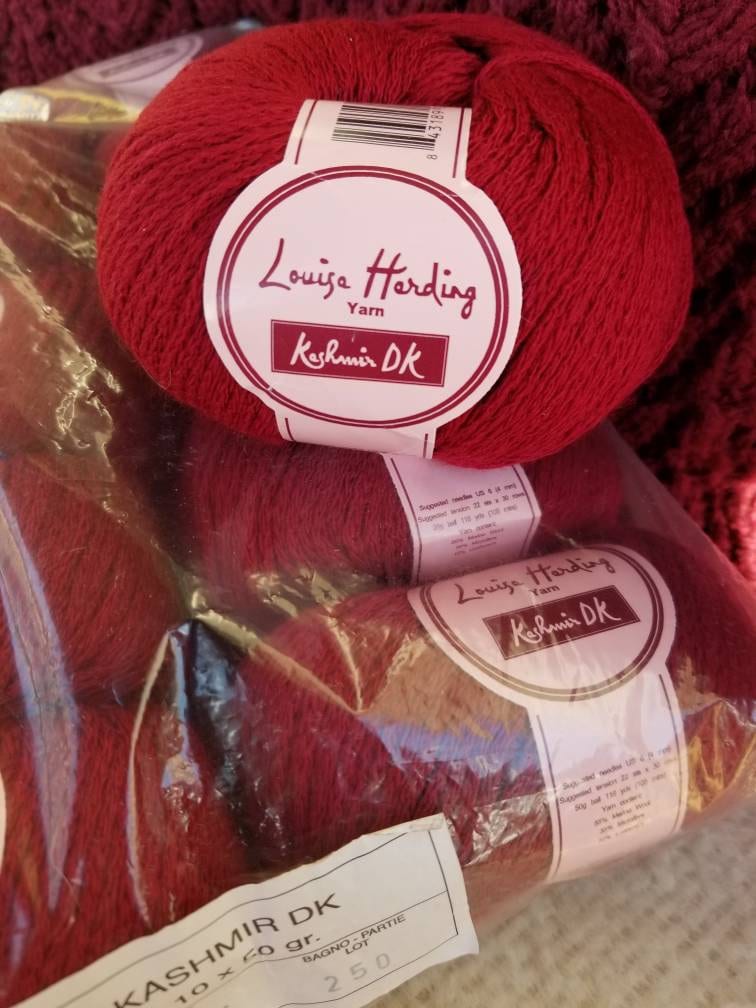 Louisa Harding Kashmir DK Yarn Color 24 Red | Etsy