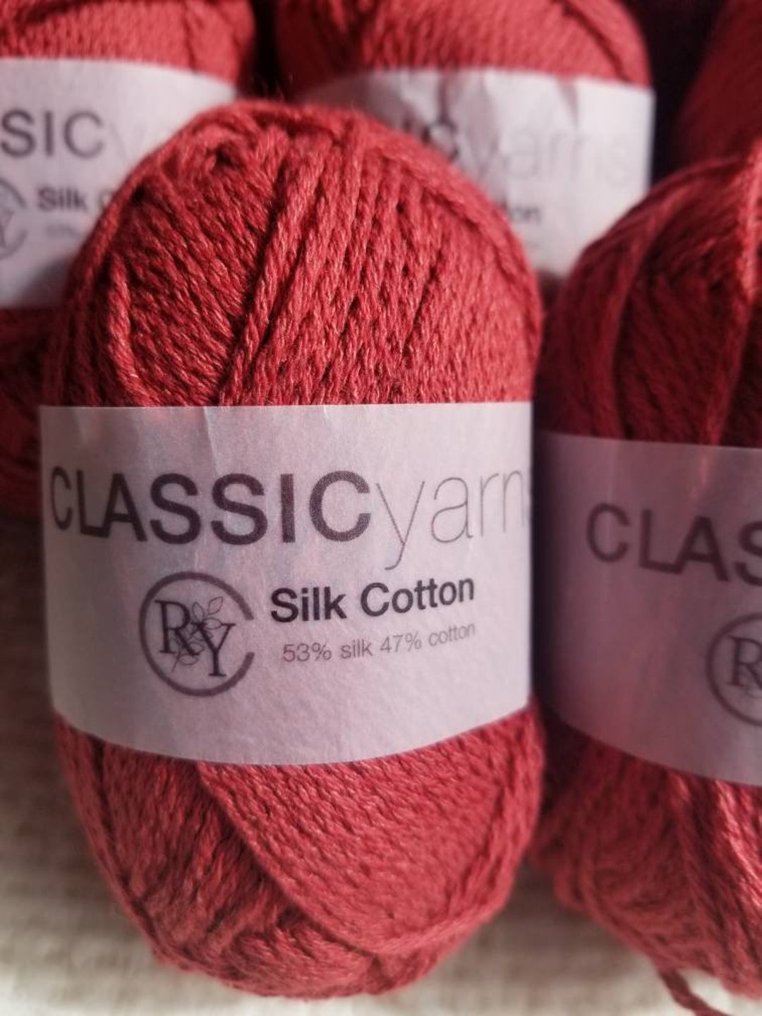 Rowan RYC Classic Silk Cotton Yarn Color 690 Paprika - Etsy