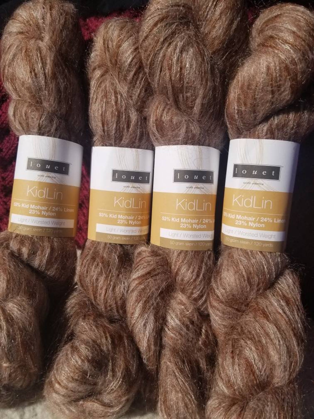 Louet Kidlin Yarn Color Toasted Coconut - Etsy