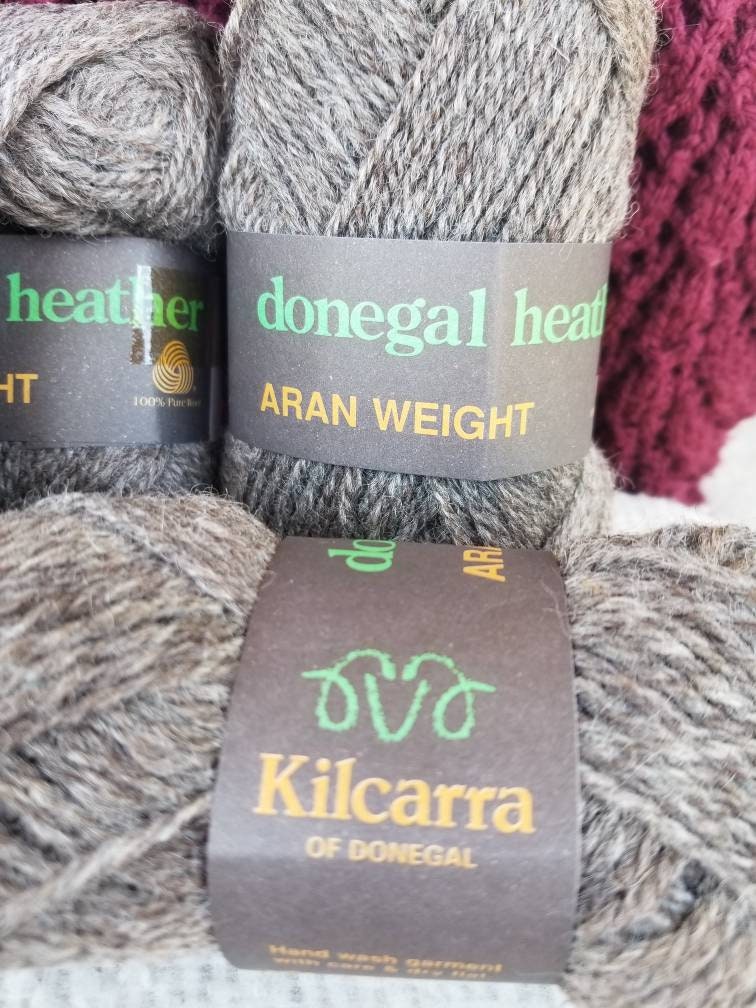 Kilcarra Donegal Heather Aran Yarn Color A812 Gray - Etsy