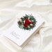 Real Rose Christmas Card / Forever Red Rose Card/ Preserved Flowers ...