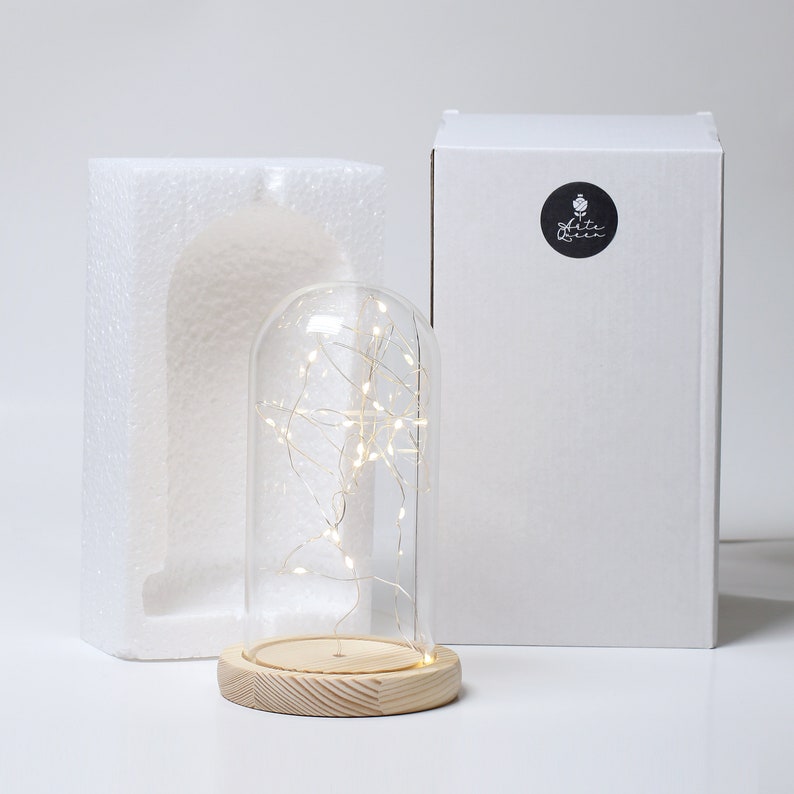 LED Glass Dome Tabletop Display Case Led Glass Dome Glass - Etsy