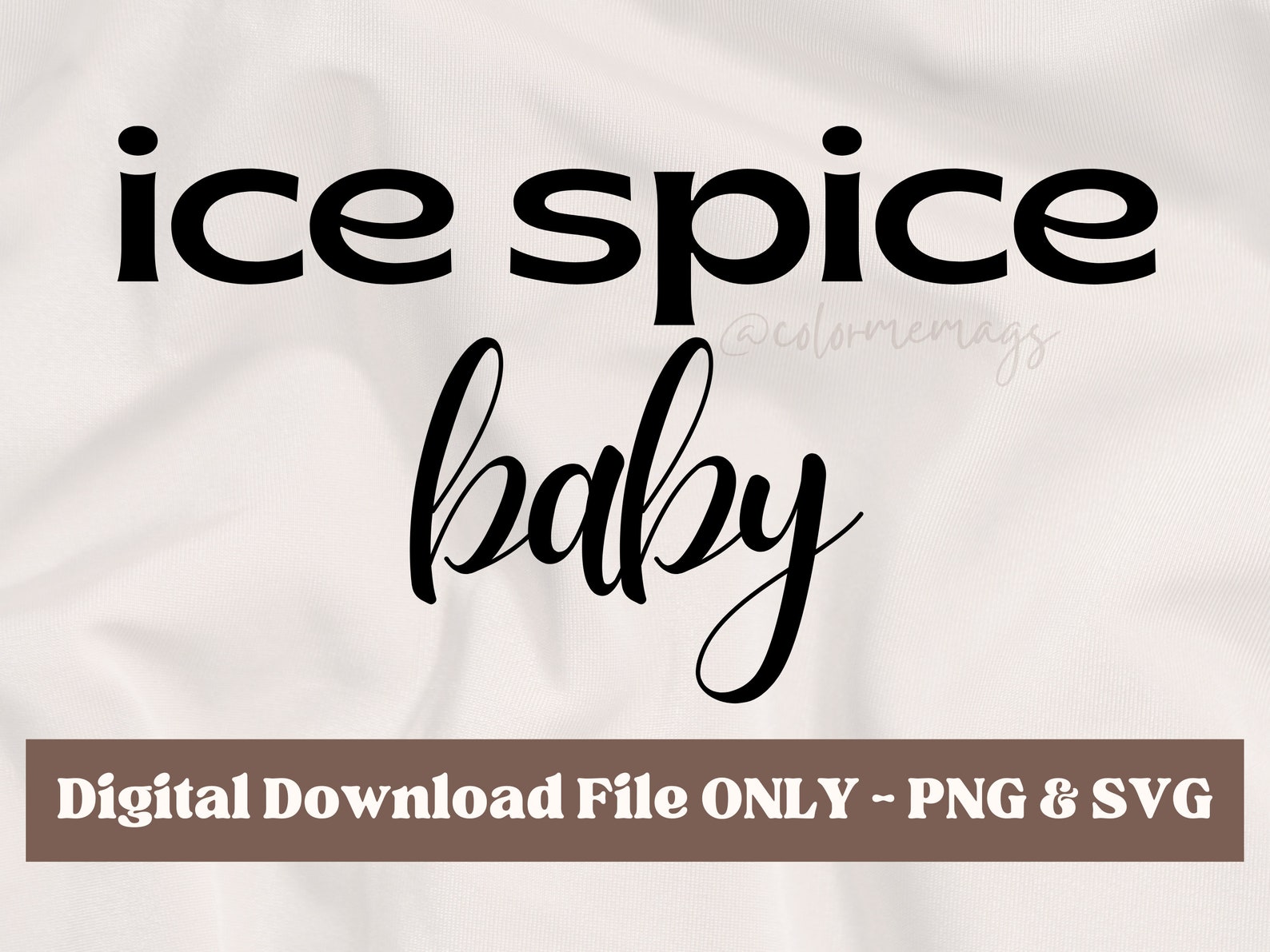 Ice Spice Baby Digital Download SVG PNG Fall Files Autumn Aesthetic ...