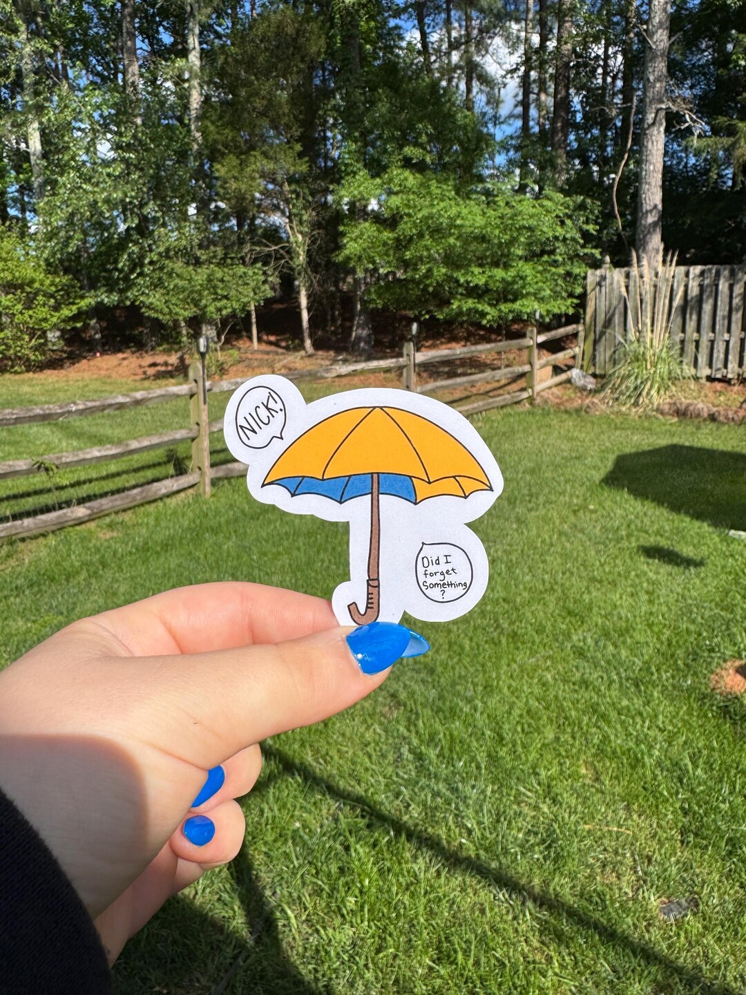 Heartstopper Yellow Umbrella Sticker – Waterproof Die Cut, Nick ...