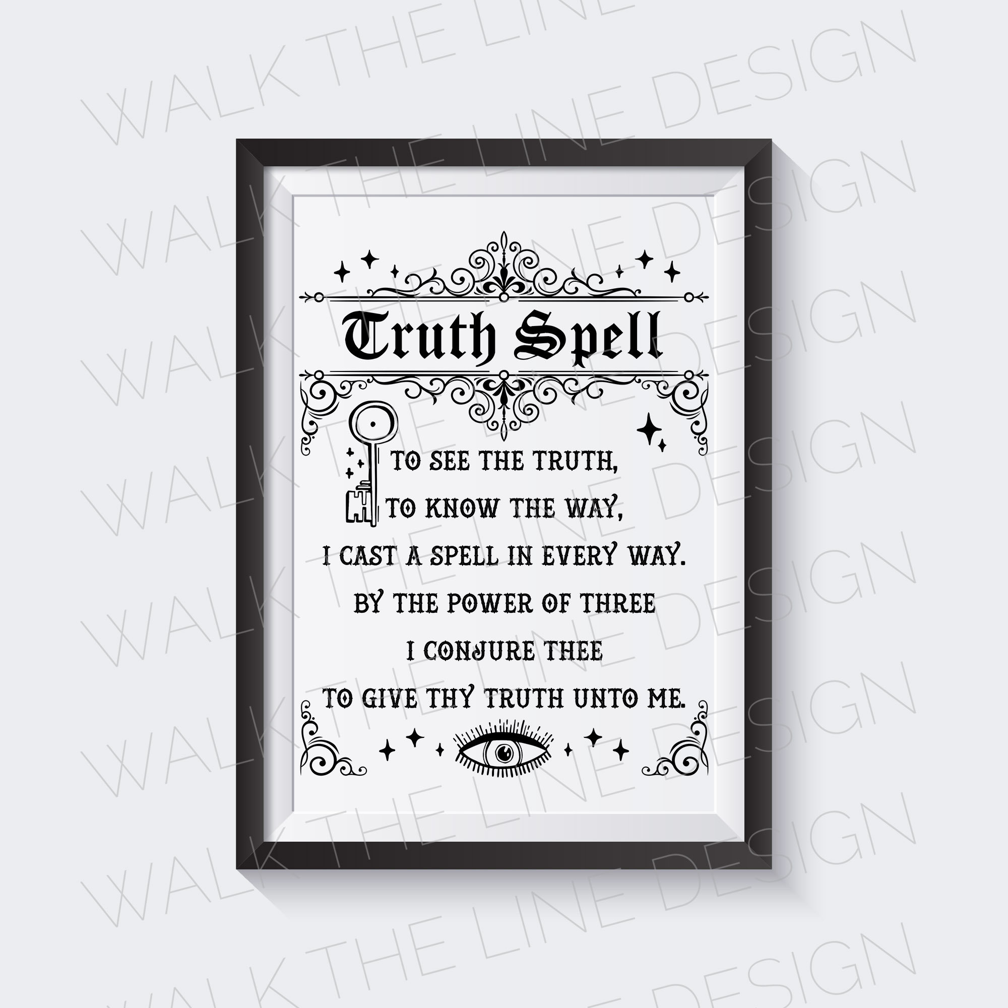 Truth Spell and Reverse a Hex Printable Wall Art Digital - Etsy