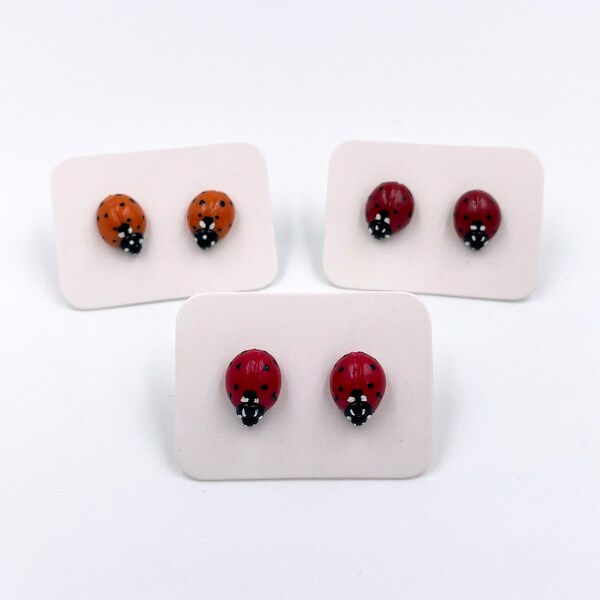 Ladybug Earrings - Etsy