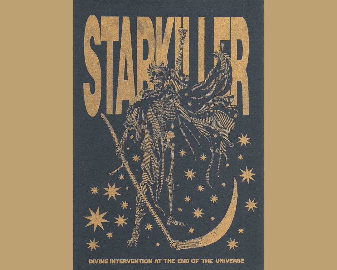 Starkiller A4 Risograph LIMITED EDITION Space Medieval Cosmic Warrior ...