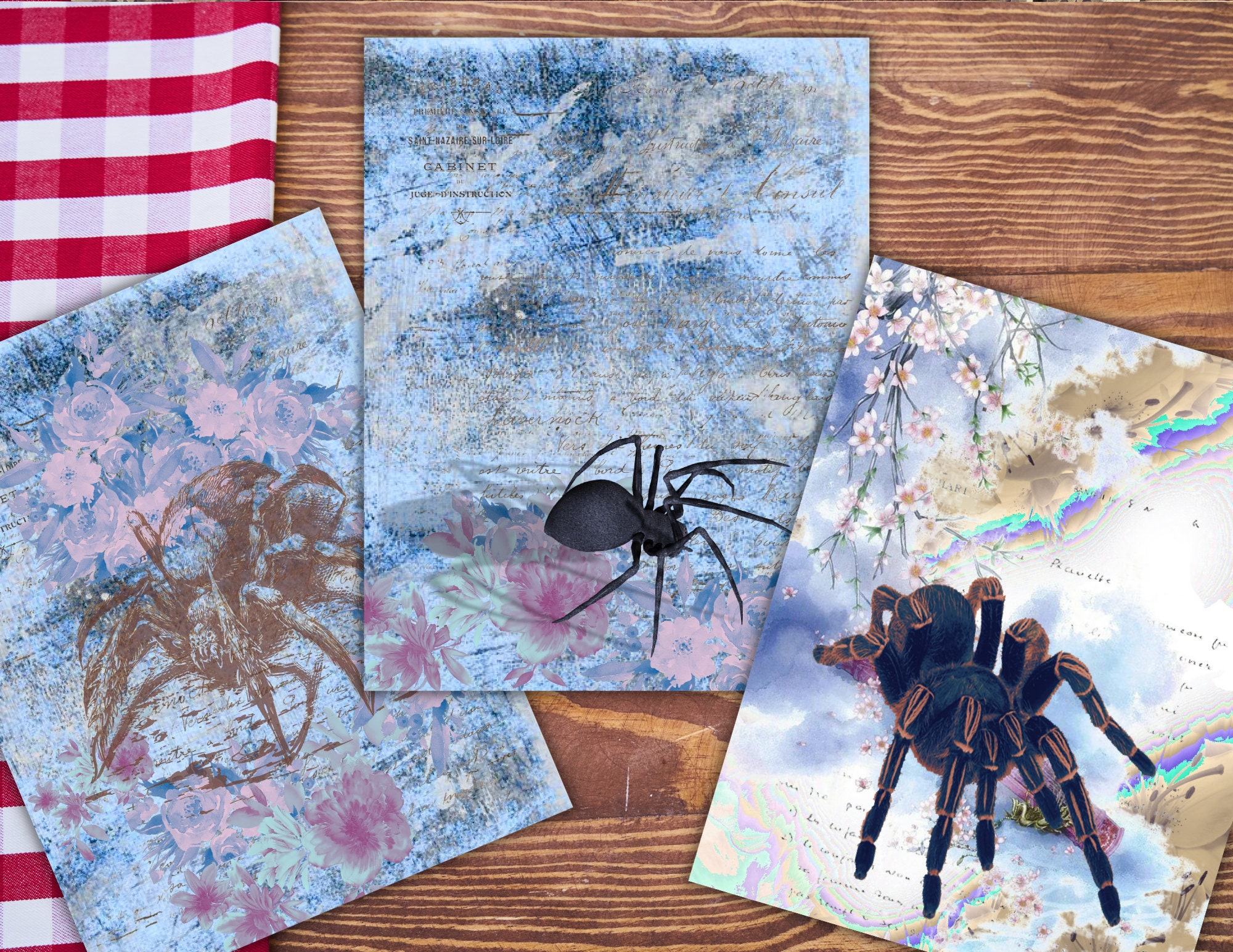 Spiders Junk Journal Kit Junk Journal Supplies Journal - Etsy