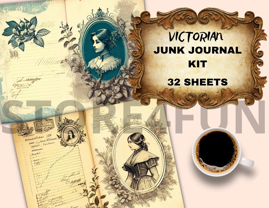 Victorian Junk Journal Kit Printable Junk Journal Kit - Etsy Australia