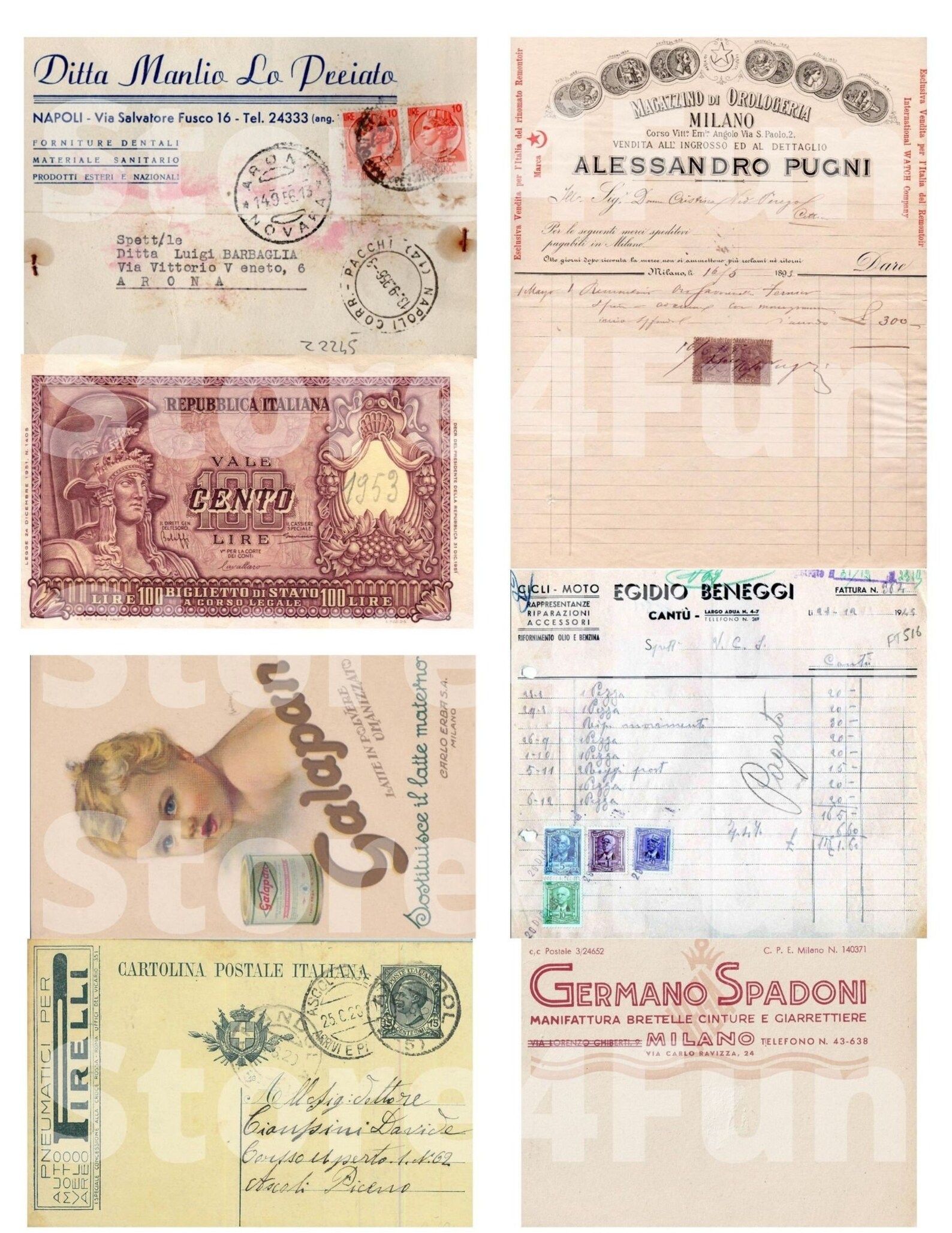 Digital Vintage Ephemera Kit Italy Srcapbooking Ephemera - Etsy