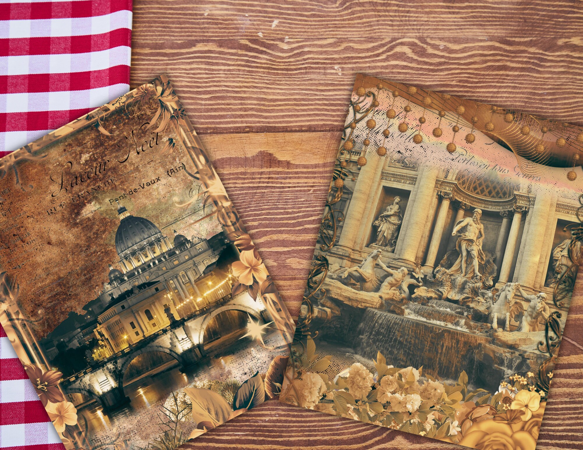 Italy Rome Junk Journal Kit Printable Junk Journal Kit - Etsy