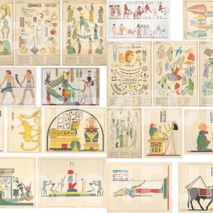 Ancient Egypt 100 Images Printable Paper, Egyptian Clipart, Egypt ...
