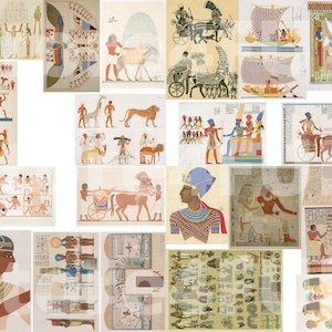 Ancient Egypt 100 Images Printable Paper, Egyptian Clipart, Egypt ...