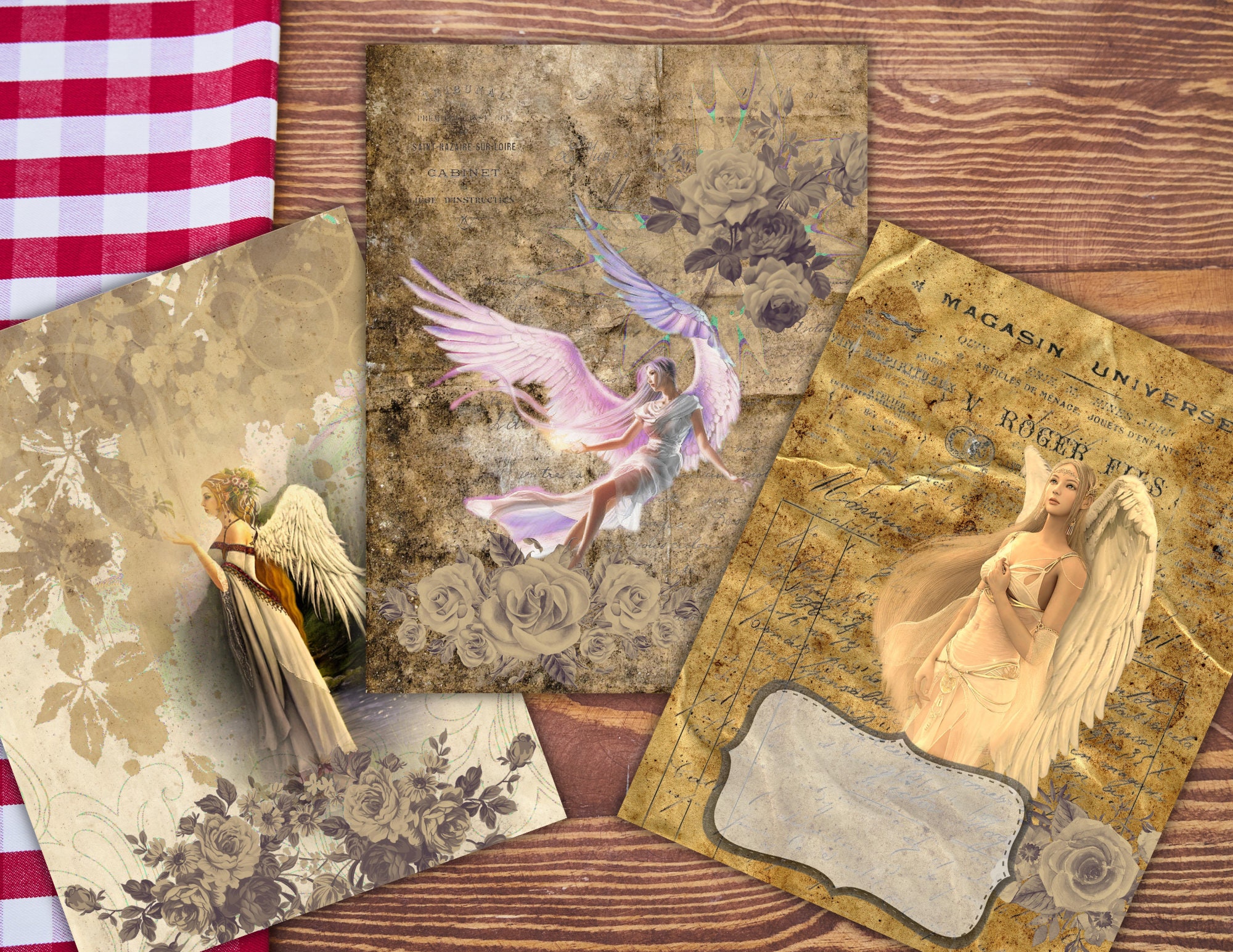 Angels Junk Journal Kit Printable Junk Journal Kit Angels - Etsy