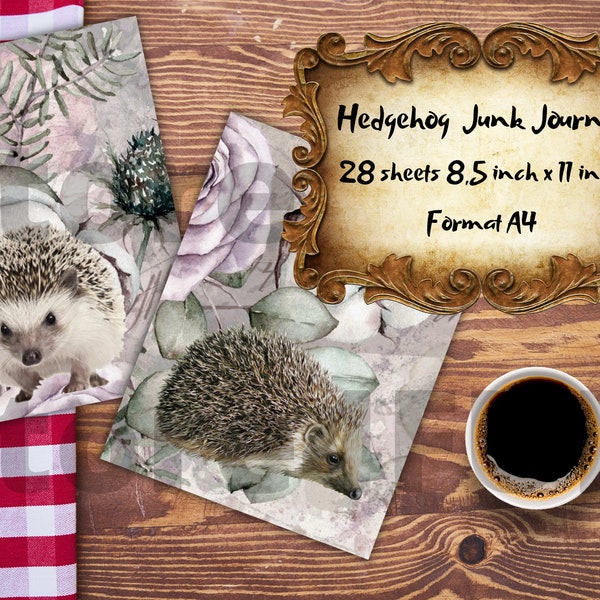 Hedgehog Journal - Etsy