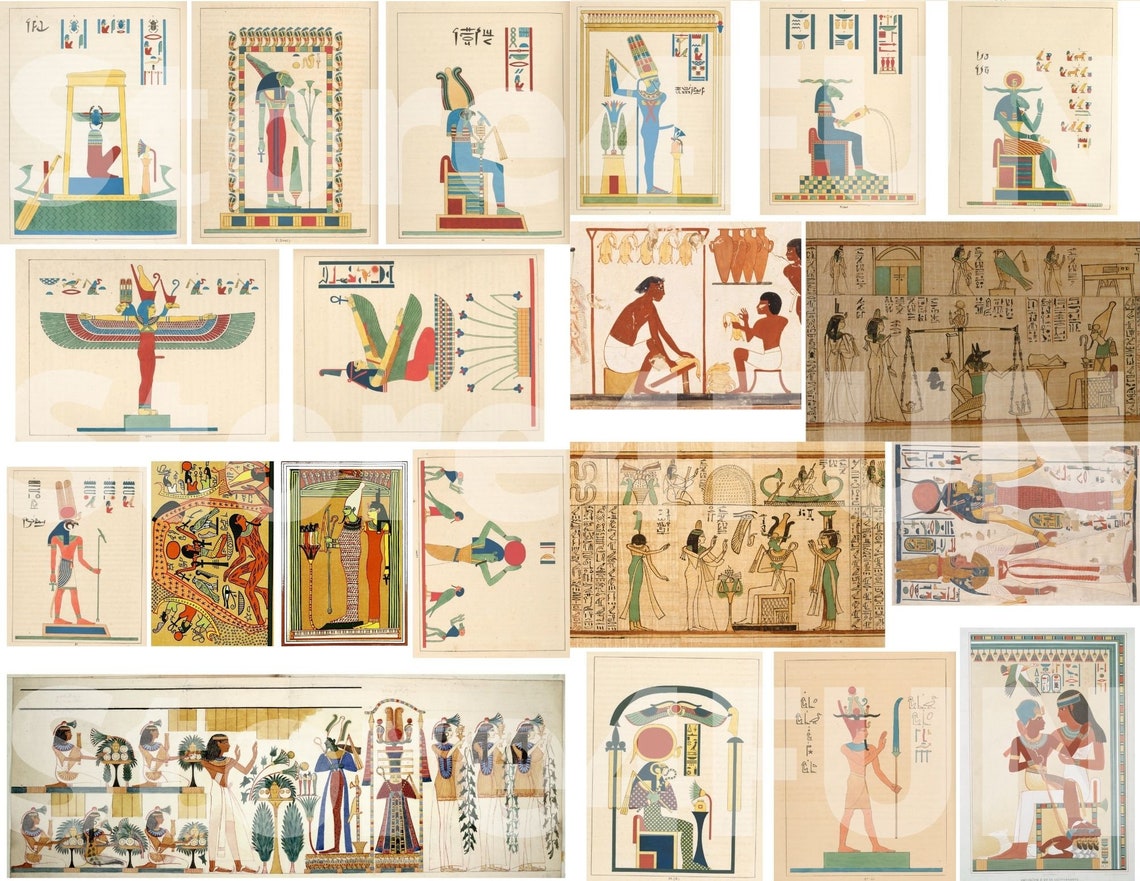 Ancient Egypt 100 Images Printable Paper Egyptian Clipart - Etsy