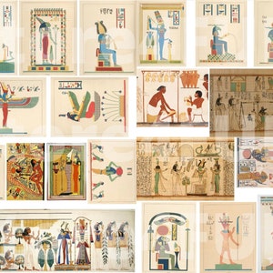 Ancient Egypt 100 Images Printable Paper, Egyptian Clipart, Egypt ...