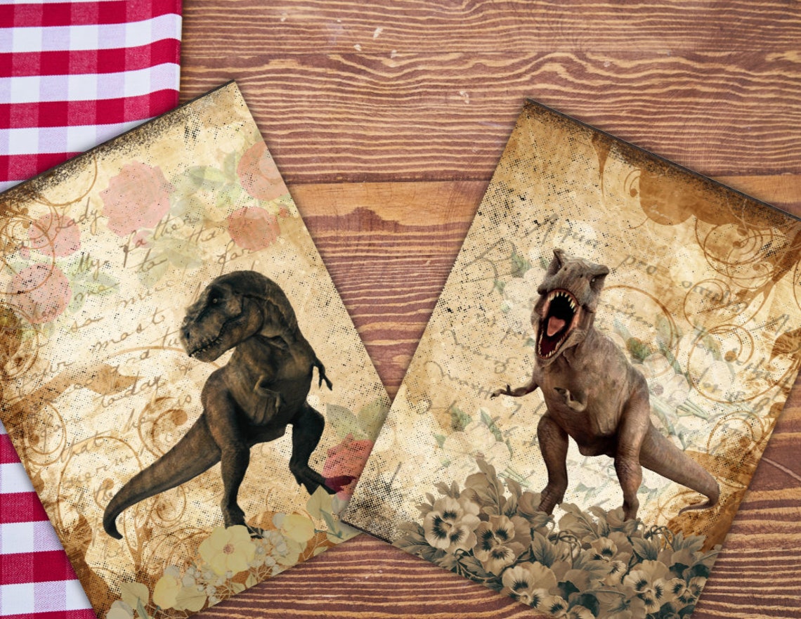 Dinosaurs Junk Journal Kit Printable Junk Journal Kit Dino - Etsy