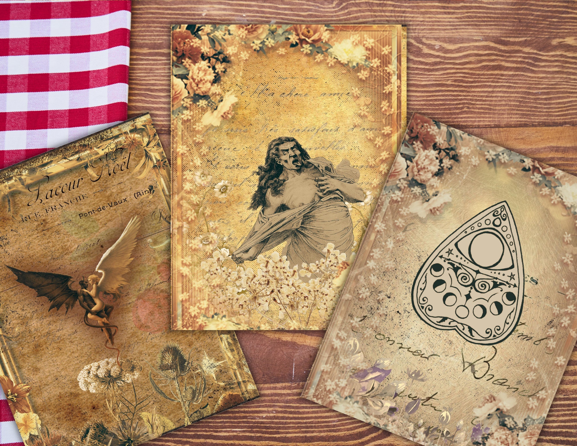 Paranormal Occult Junk Journal Kit Ephemera Classic Digital | Etsy