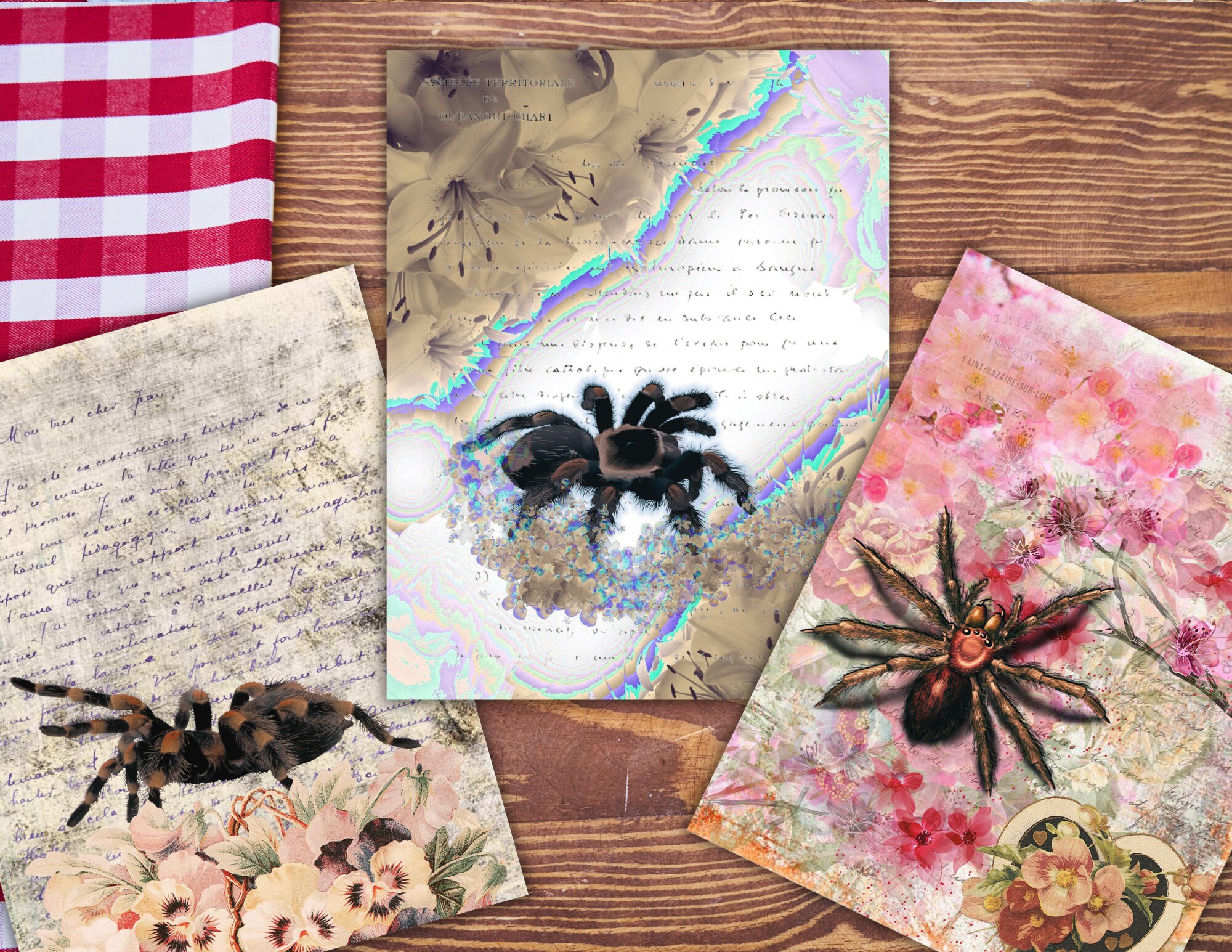 Spiders Junk Journal Kit Junk Journal Supplies Journal - Etsy