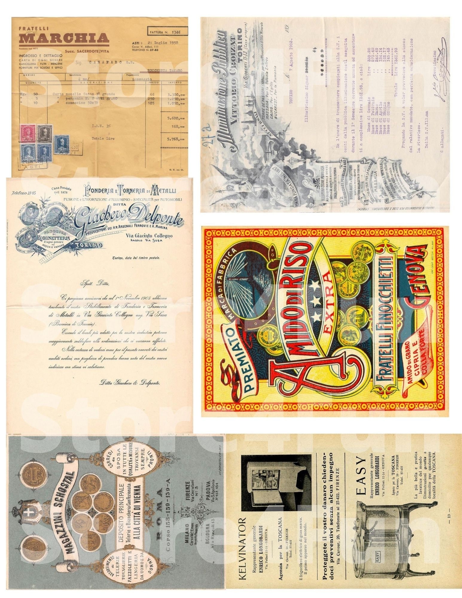 Digital Vintage Ephemera Kit Italy Srcapbooking Ephemera - Etsy
