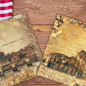 Italy Rome Junk Journal Kit, Printable Junk Journal Kit, Travel Italy ...