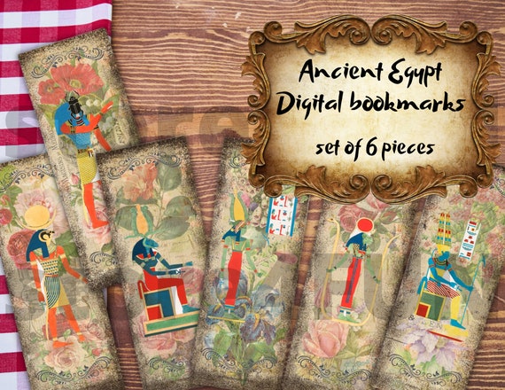Ancient Egypt Digital Bookmarks Bookmark Pattern Digital - Etsy