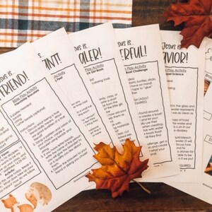 Fall Study of Jesus PRINTABLE - Preschool Bible Study - Autumn Bible ...