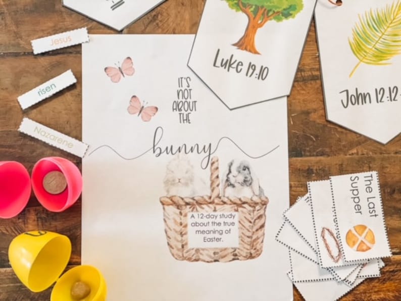 Easter Devotional PRINTABLE "it's Not About the Bunny!" - Bible Study ...