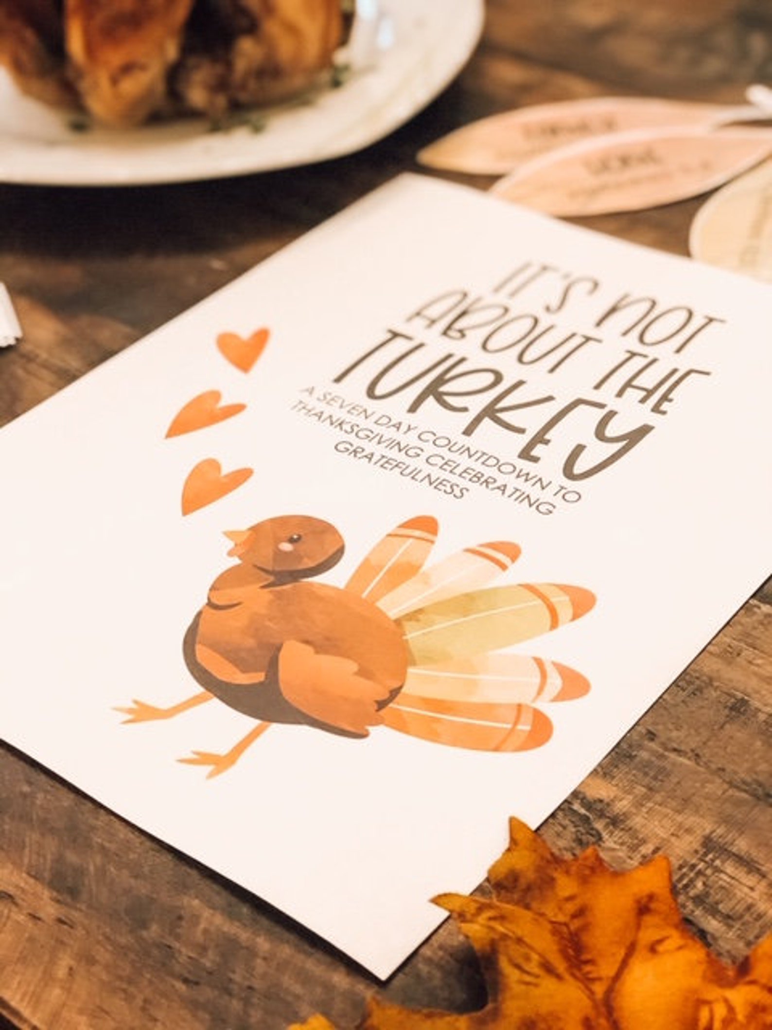 It's Not About the Turkey! - Thanksgiving Family Devotional PRINTABLE ...