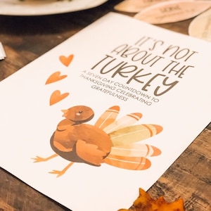It's Not About the Turkey! - Thanksgiving Family Devotional PRINTABLE ...