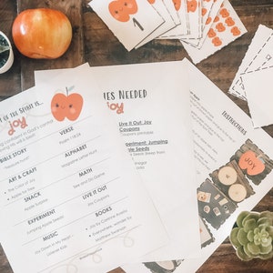 Fruit of the Spirit Bundle PRINTABLE - Bible Study at Home - Preschool ...