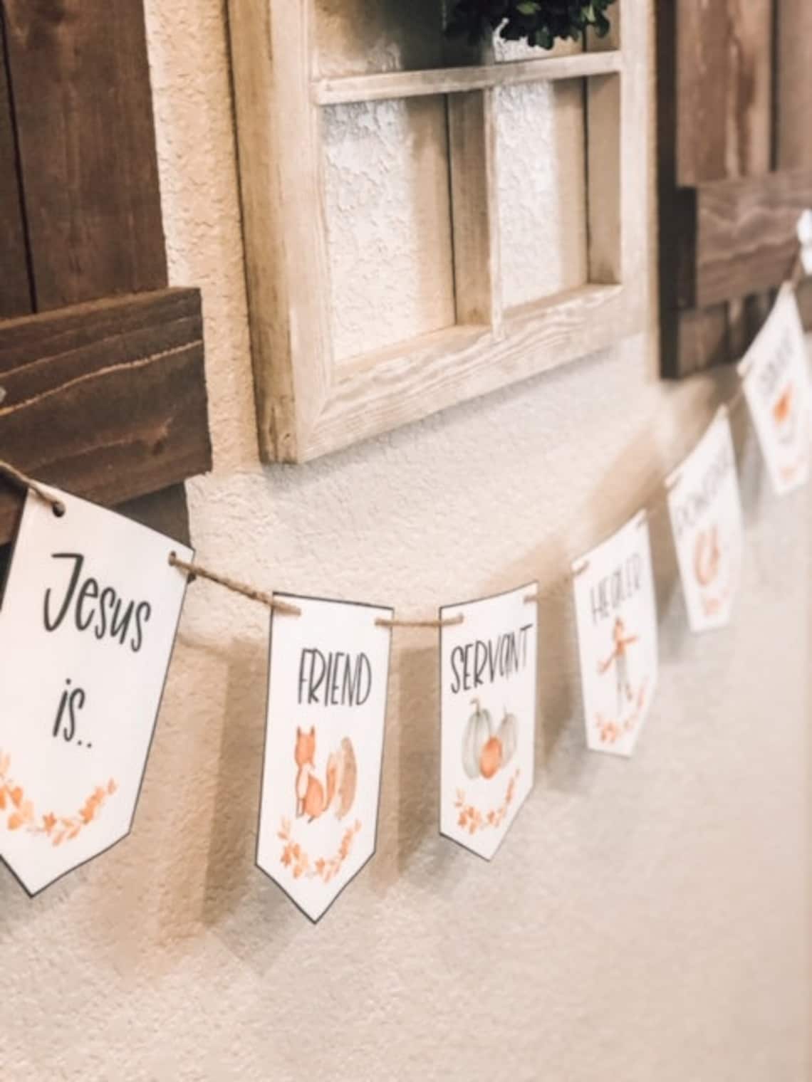 Fall Study of Jesus PRINTABLE Preschool Bible Study Autumn - Etsy