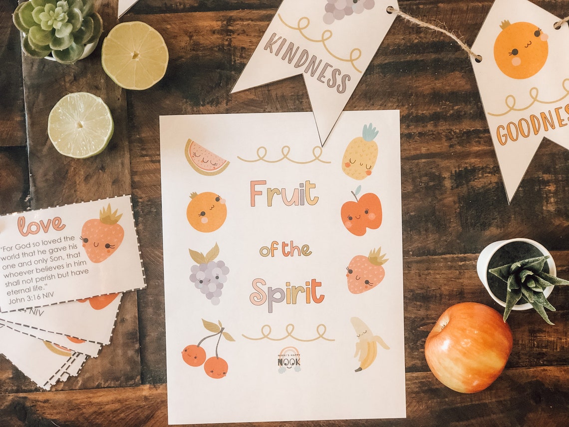 Fruit of the Spirit Bundle PRINTABLE Bible Study at Home | Etsy
