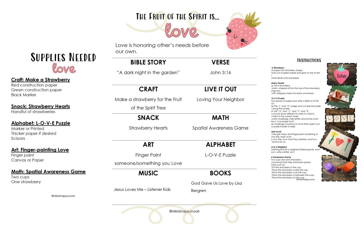 Fruit of the Spirit Bundle PRINTABLE Bible Study at Home | Etsy Canada