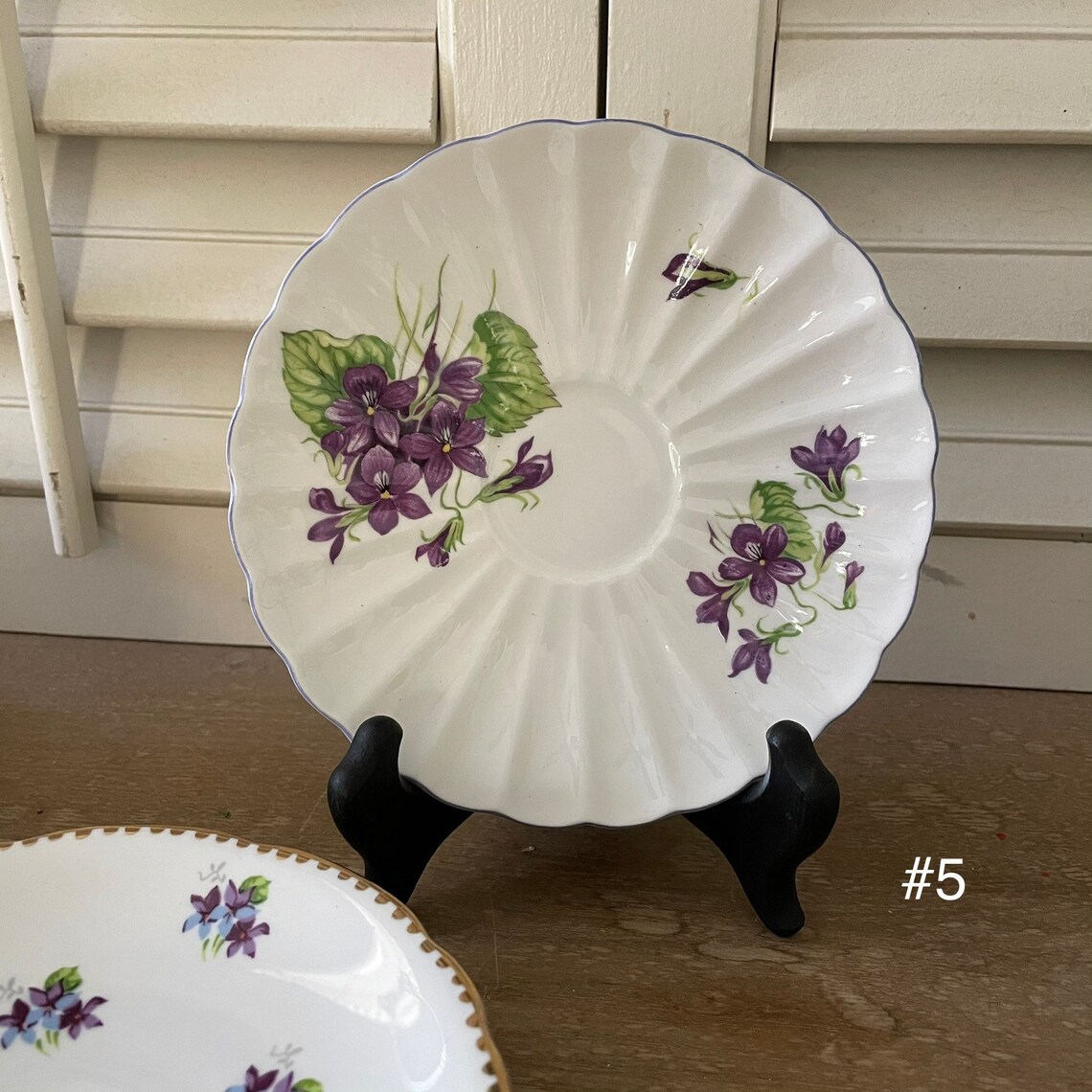 Vintage English Violet China Tea Set/assorted Violet Tea Cups - Etsy