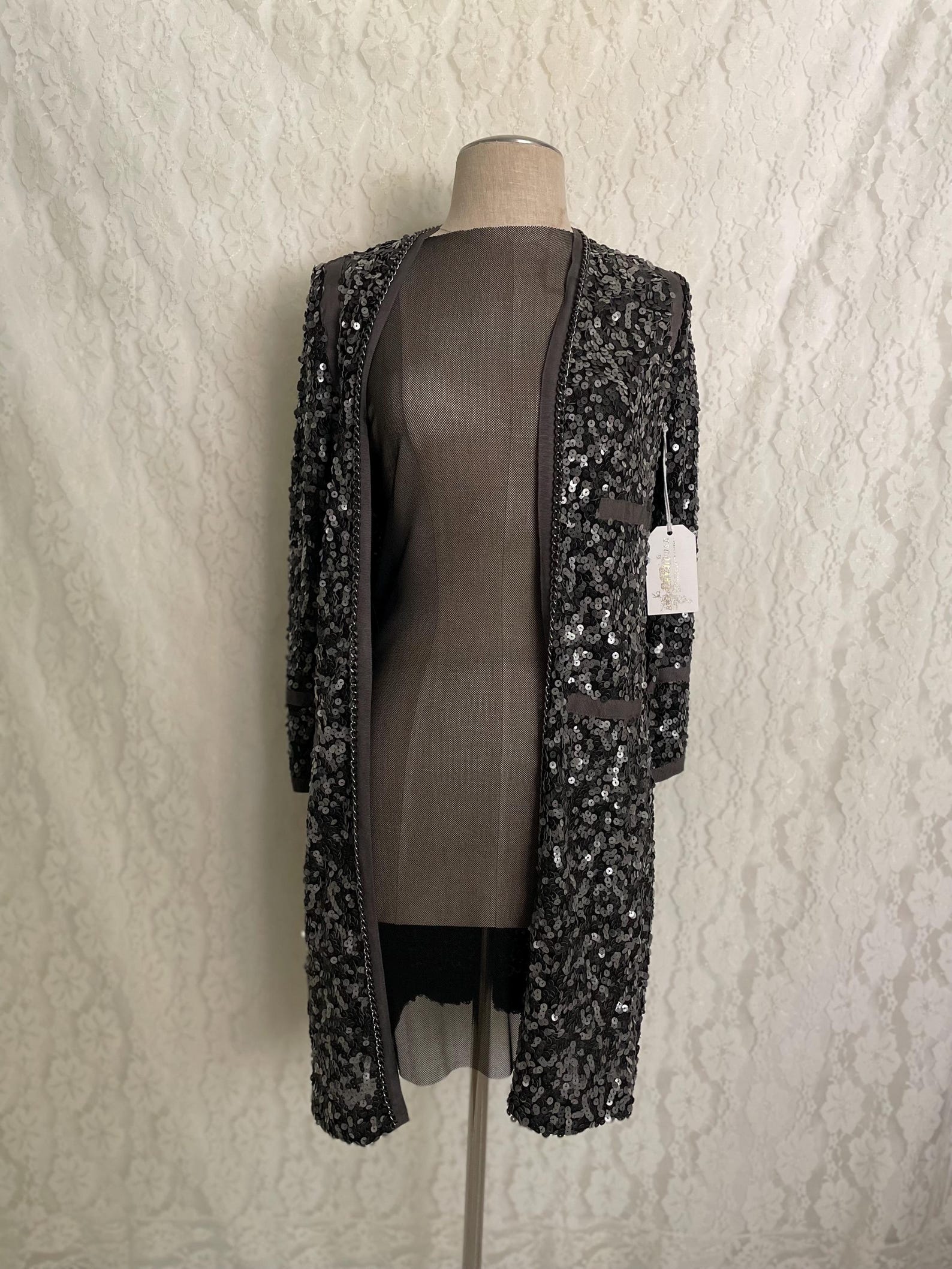 Rachel Zoe Black Sequin Woman’s Blazer/m/designer/chic,luxury,holliday ...