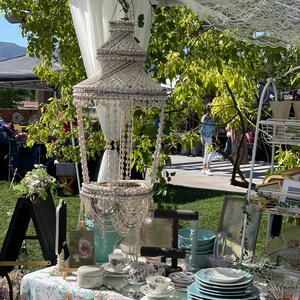 Vintage 4 Tier Puka Shell Chandelier/1970s/boho,shabbychic,coastal ...