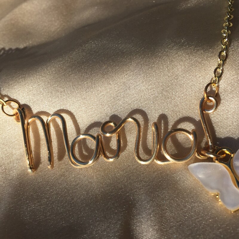 Wire Name Jewelry - Etsy
