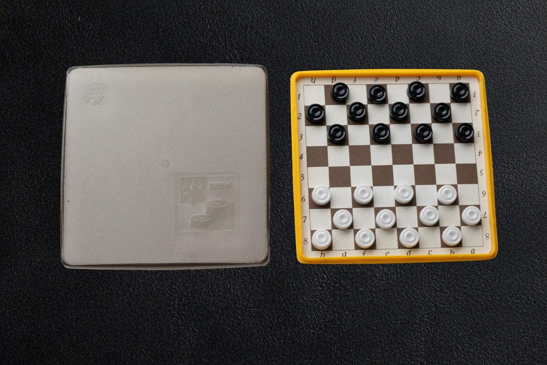 Vintage Magnetic Travel Checkers Set: Retro Draughtsmen - Etsy
