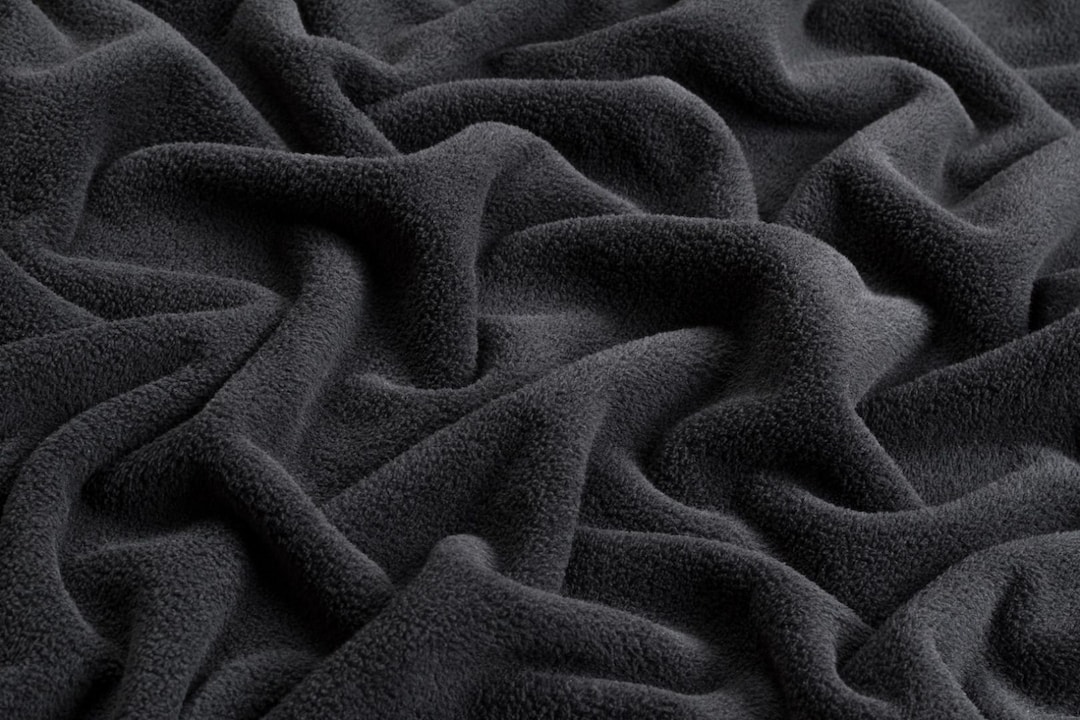 Winter Warm Fabric, Black Fleece Fabric, DOUBLE-SIDED FLEECE, Fabric by ...