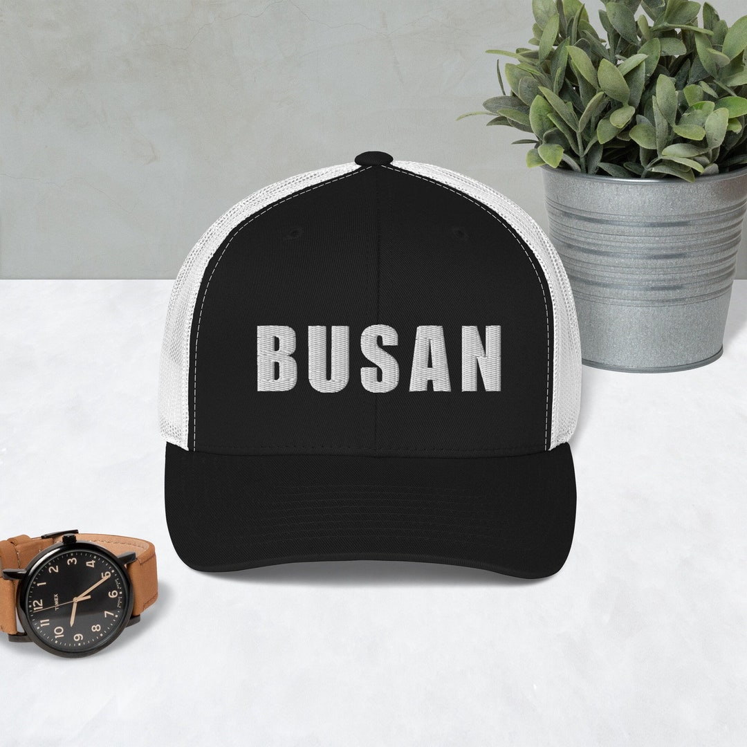 Busan Trucker Hat Retro Korean Trucker Hat Busan South Korean City Kpop ...