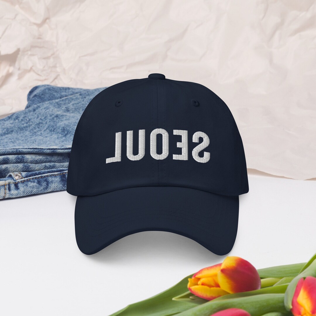 Backwards Seoul Hat Korean Hat Seoul South Korean City Dad Cap ...