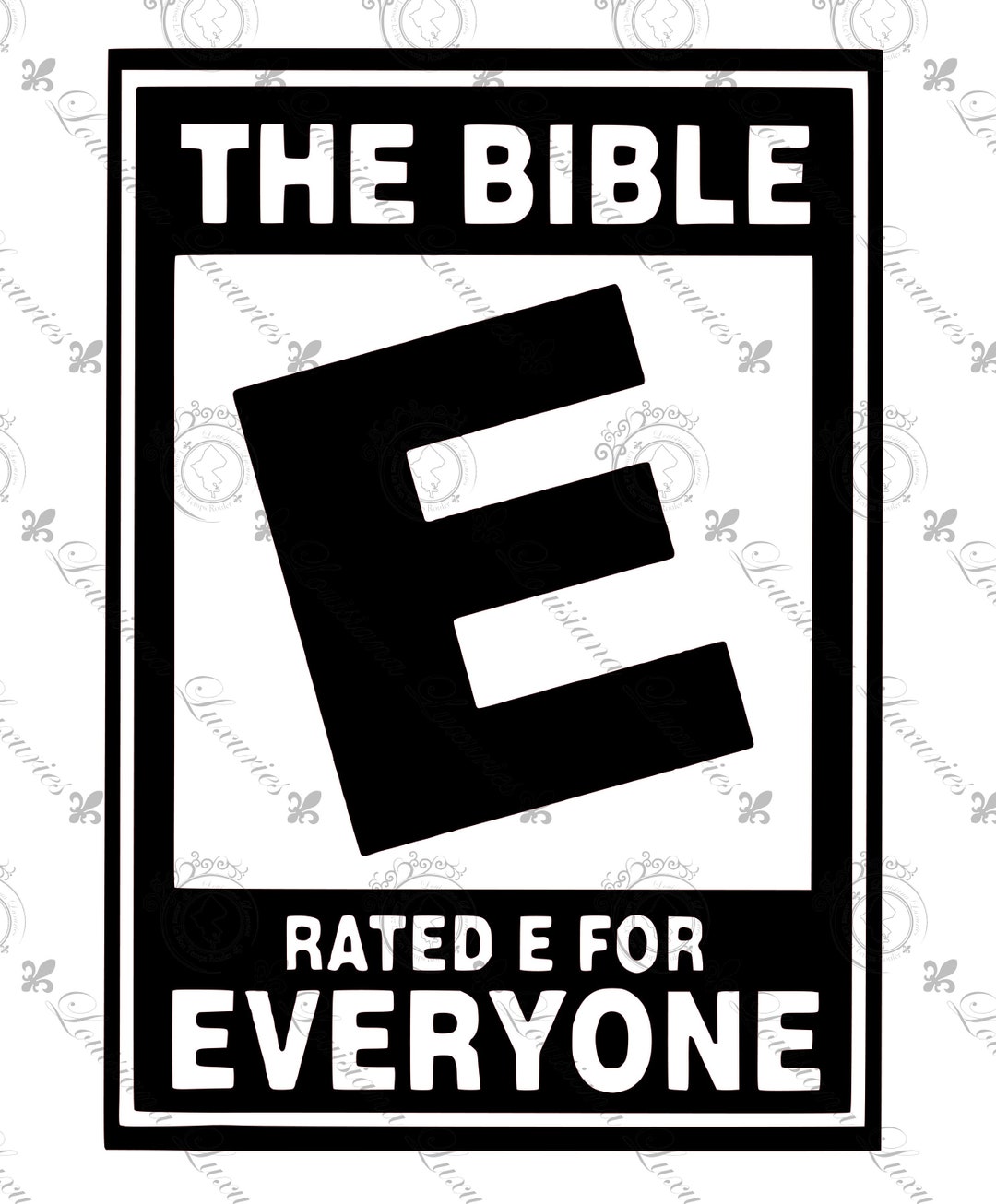 The Bible, Rated E for Everyone SVG, PNG, JPG Files for Cricut or ...