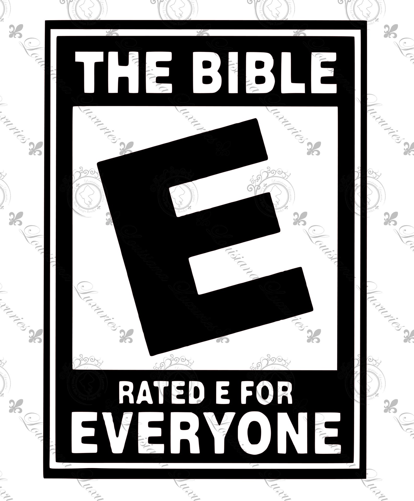 The Bible, Rated E for Everyone SVG, PNG, JPG Files for Cricut or ...