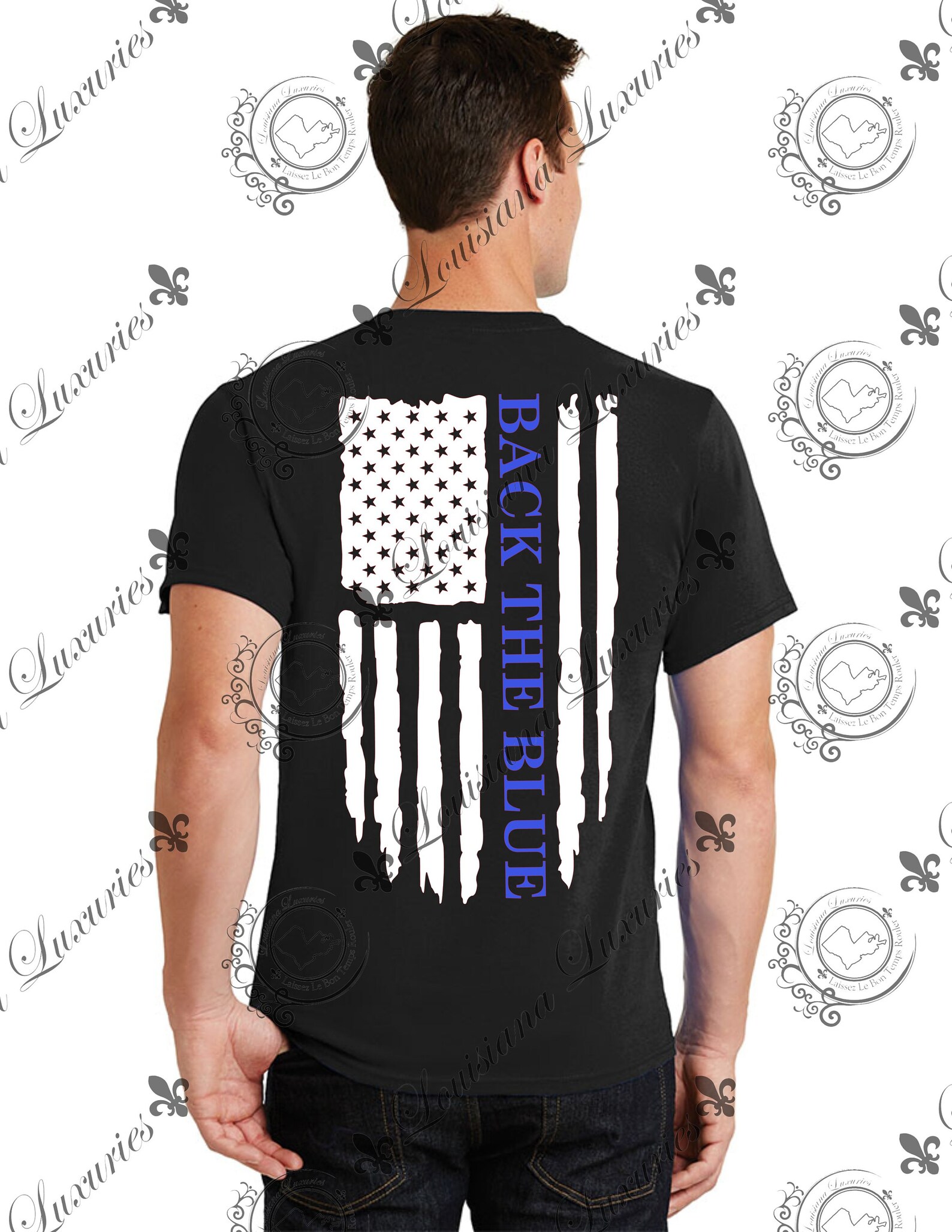 Back the Blue Flag SVG, PNG, JPG Files for Cricut or Silhouette Instant ...