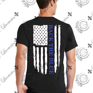 Back the Blue Flag SVG, PNG, JPG Files for Cricut or Silhouette Instant ...