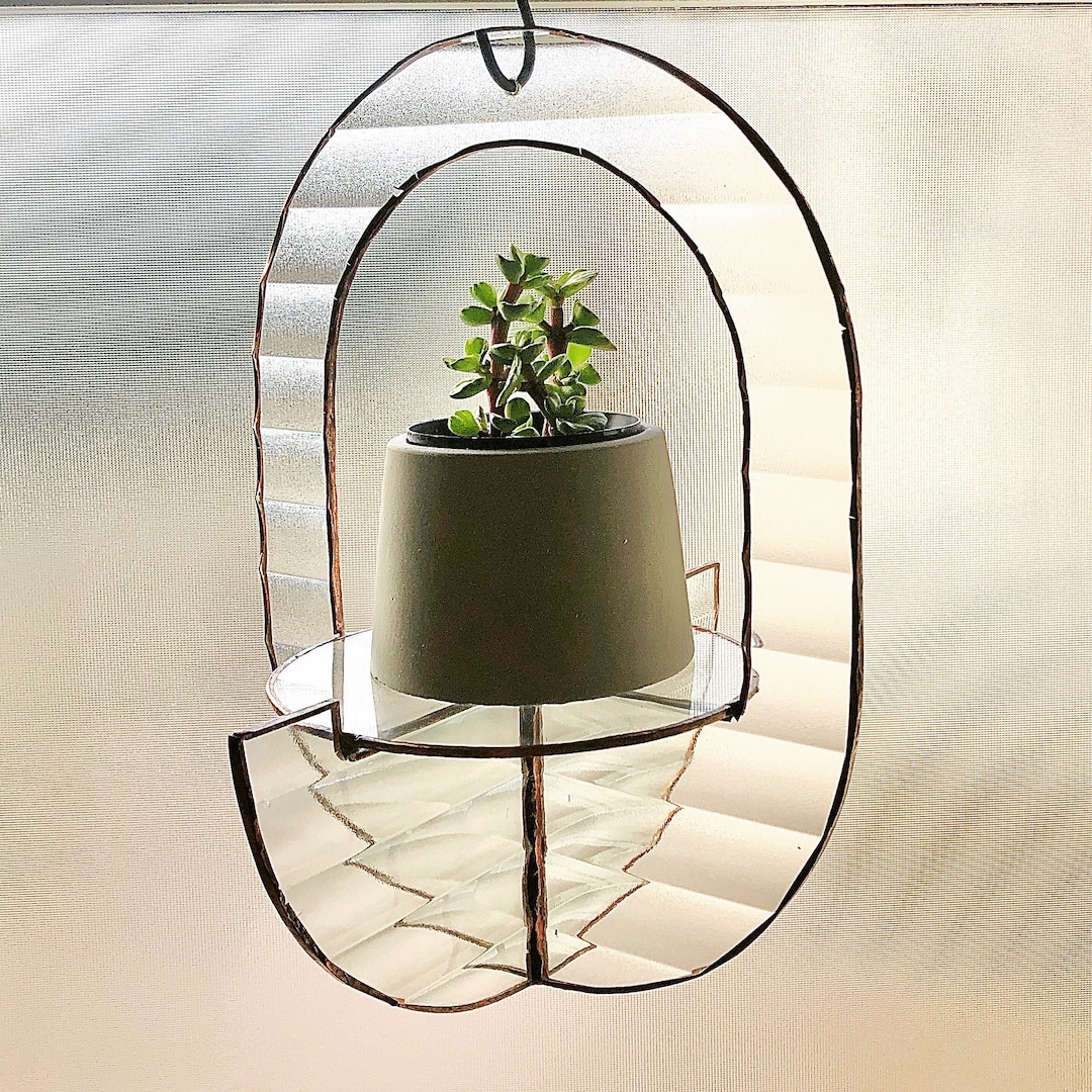Glass Plant Stand - Etsy